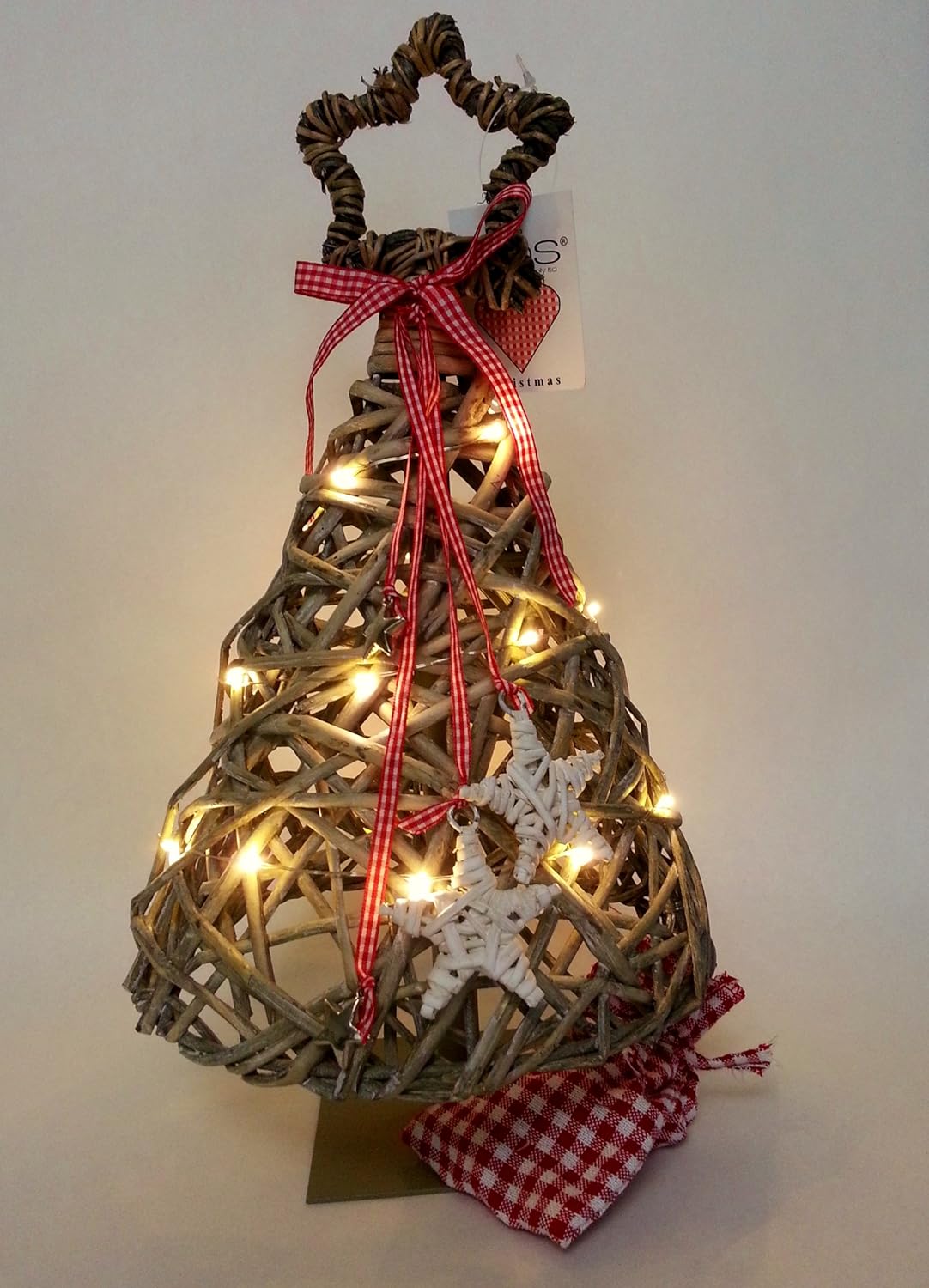 LED Wicker Christmas Tree 40cm: Amazon.co.uk: Kitchen & Home