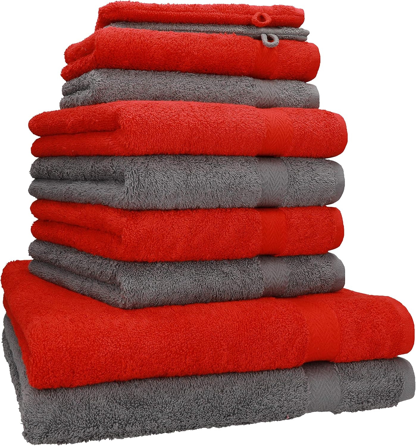 BETZ Lot de 10 Serviettes Set de 2 Serviettes de Bain 4 Serviettes de ...