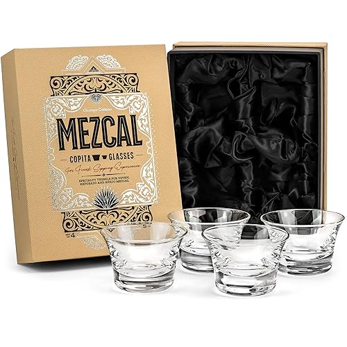 Mezcal and Spirits Sipping Glasses | Tequila Tasting Collection | Set ...