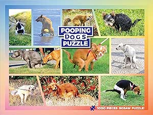 Amazon.com: Pooping Dogs Puzzle - Funny Prank Gag Gift for Dog Lovers ...