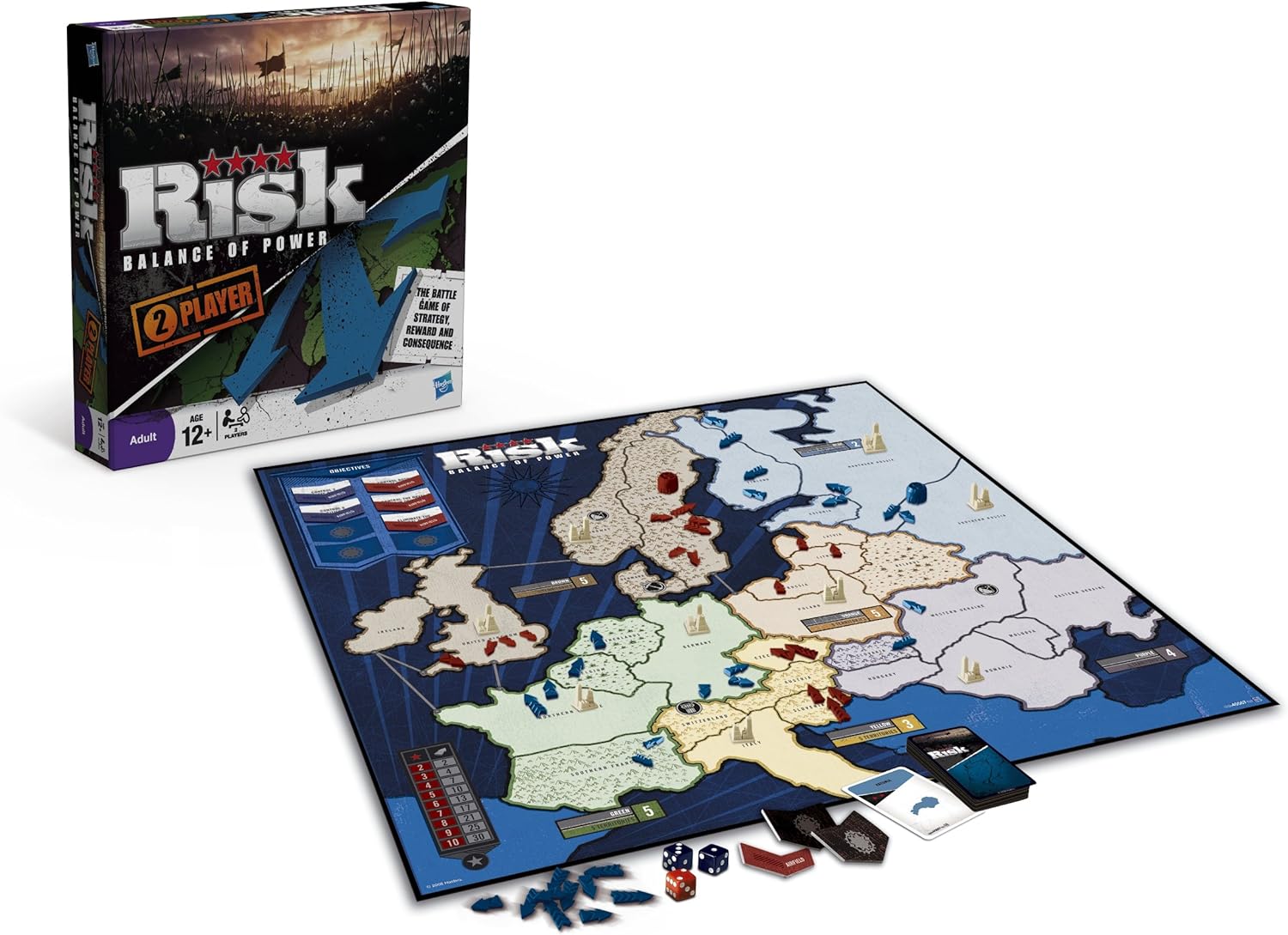 Hasbro Risk Balance Of Power Boardgame, Multi-color With Black, 220.57 ...