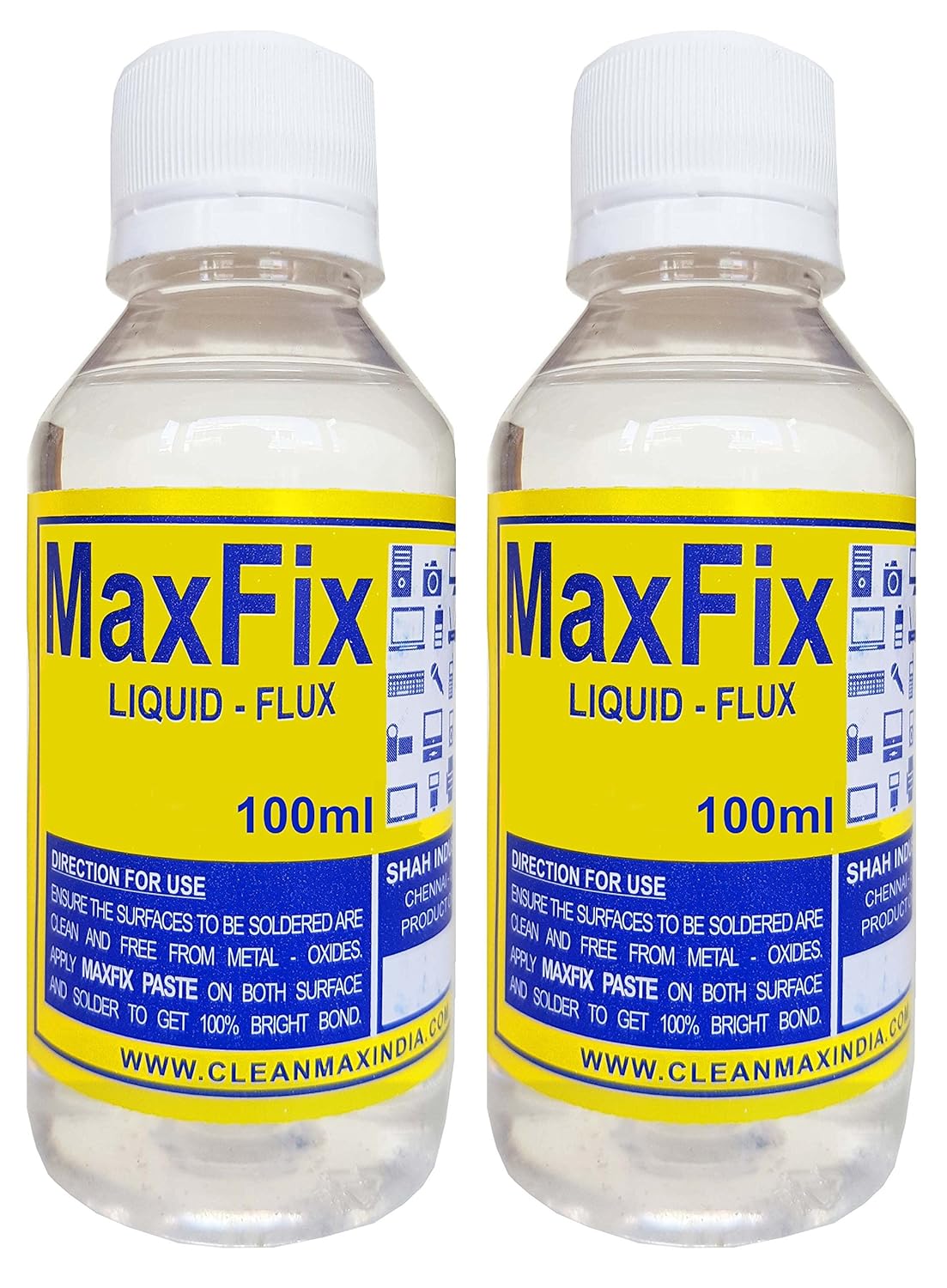 CLEANMAX Maxfix Liquid Flux (Pack Of 2) -- 100ml: Amazon.in: Industrial ...