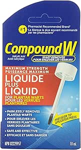 Compound W Maximum Strength Liquid Salicylic Acid Wart Remover, 10ml ...