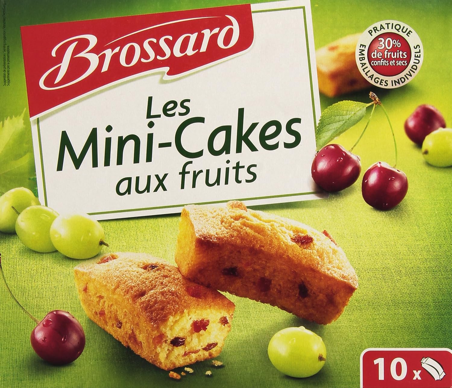 Brossard 10 Mini Gâteaux aux Fruits la Boîte de 300 g: Amazon.fr: Epicerie
