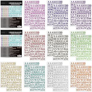 Amazon.com: Nicpro Alphabet Letter Stickers 20 Sheet Self Adhesive ABC ...