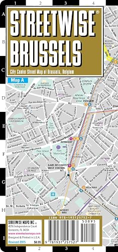 Streetwise Brussels Map - Laminated City Center Street Map of Brussels ...