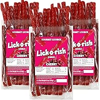 Amazon.com : Cherry Licorice Candy | JUMBO Soft and Chewy Twists | Lick ...