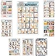 Amazon.com: 8 Boho American Sign Language Poster For kids - Sign ...