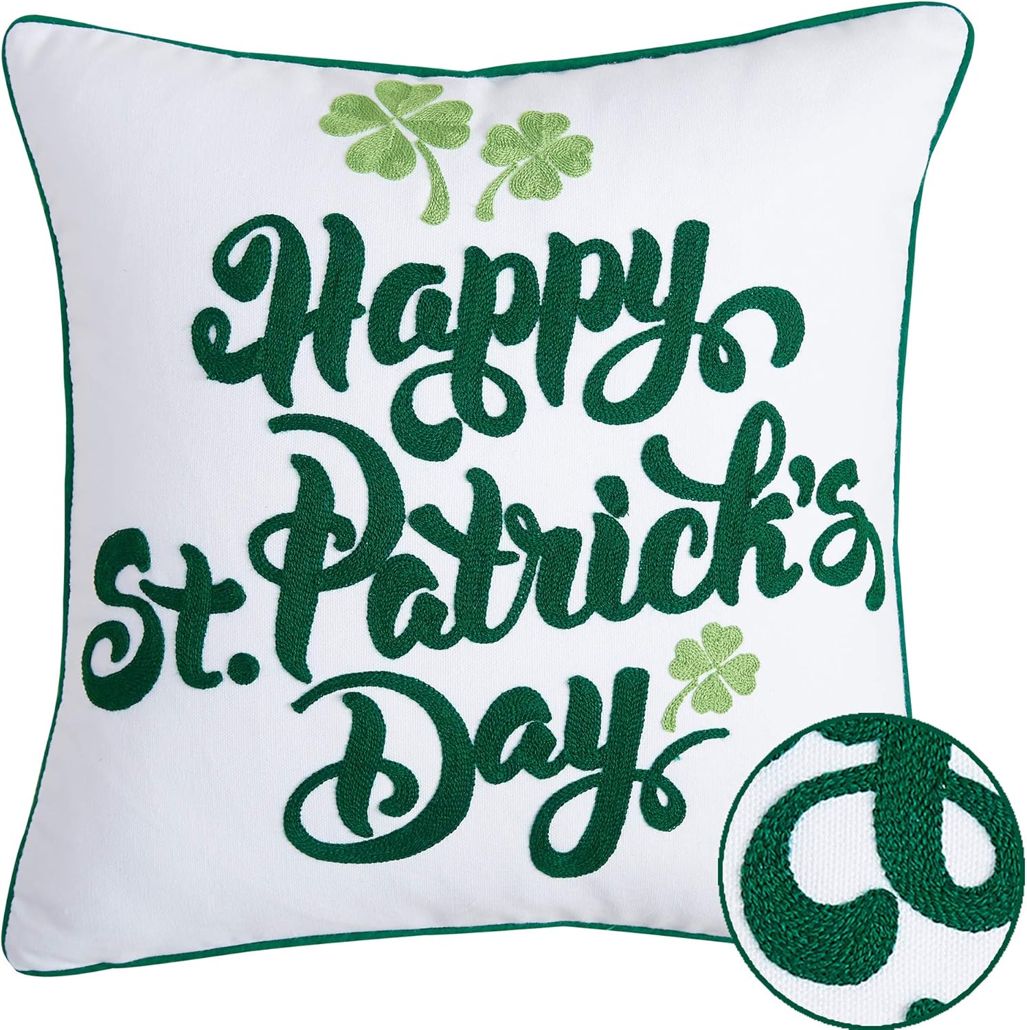 Amazon.com: Cassiel Home Happy St Patrick’s Day Pillow Covers 18x18 ...