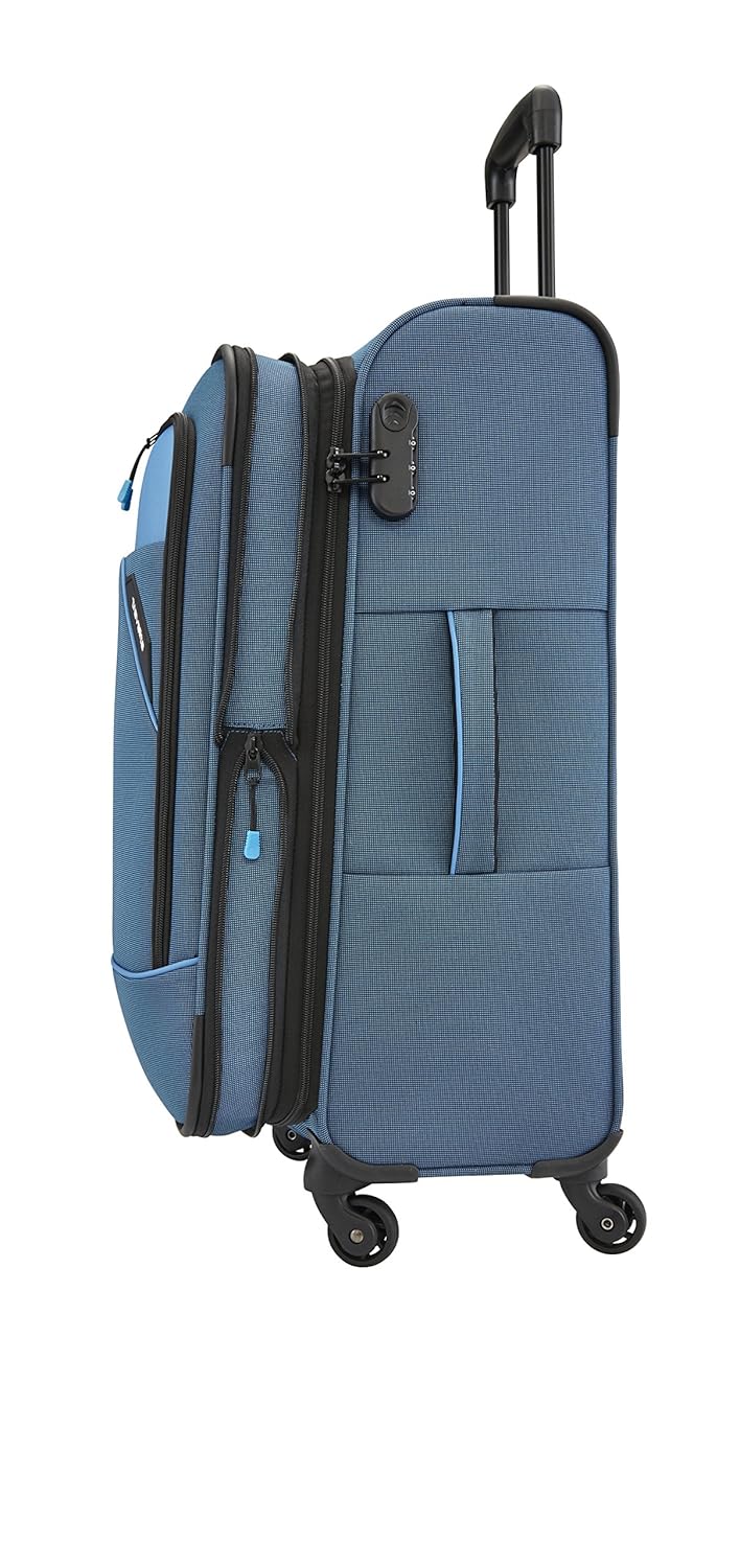 Maleta Derby: Maleta Blanda clásica, Robusta y Ligera con 4 Ruedas en 4 ...
