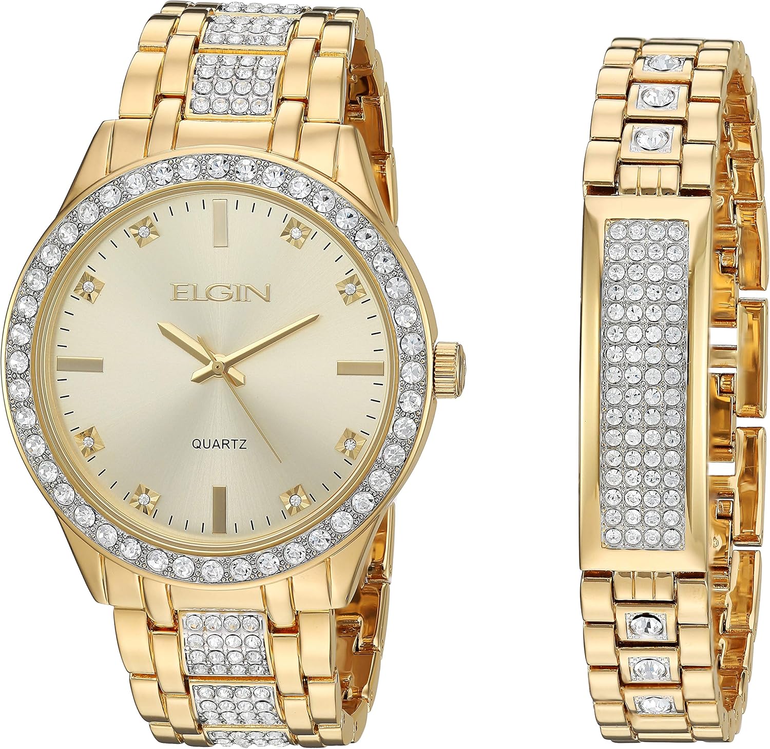 Elgin - Reloj de moda (modelo: FG160016GTST): Amazon.com.mx: Relojes