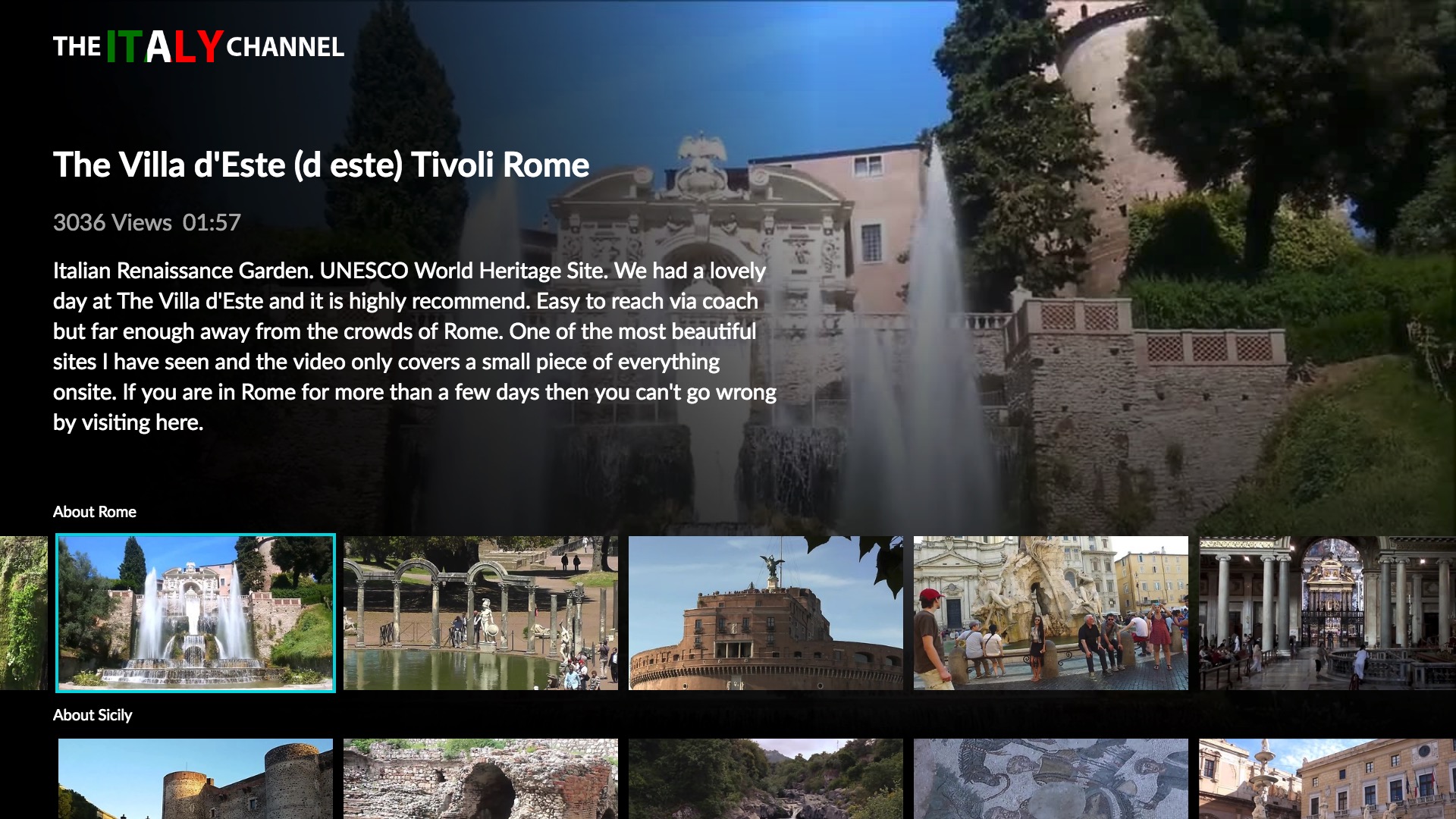 The Italy Channel:Amazon.de:Appstore for Android
