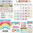 Amazon.com : Classroom Calendar Set Bulletin Board Decor – School ...