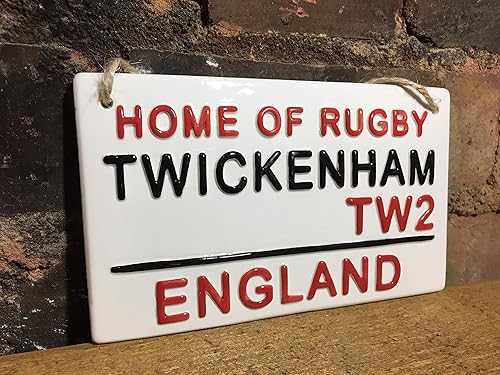 TWICKENHAM-Home of Rugby-London Street Sign-Rugby gifts-Rugby Signs ...