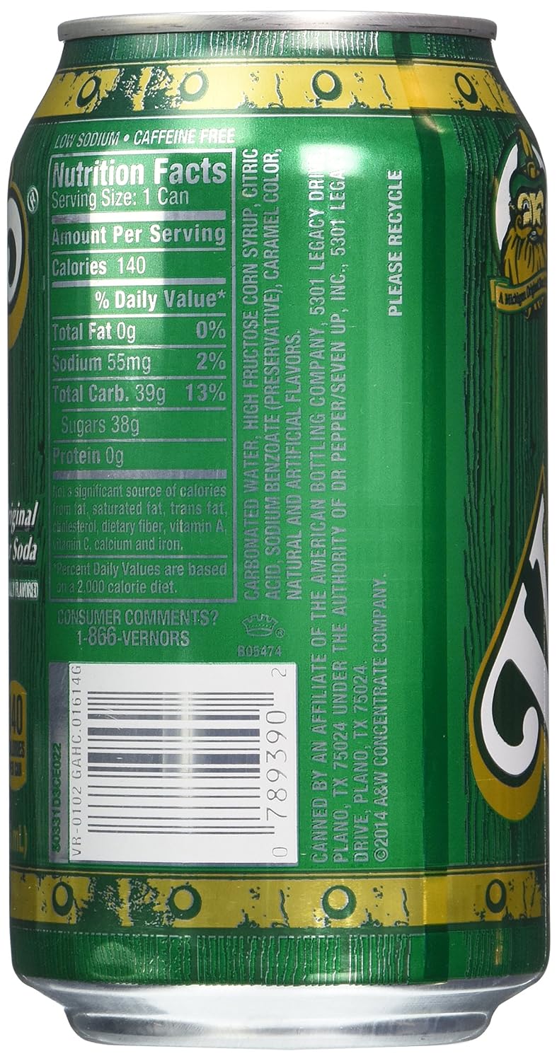 Vernors Ginger Ale Nutrition Facts | Besto Blog
