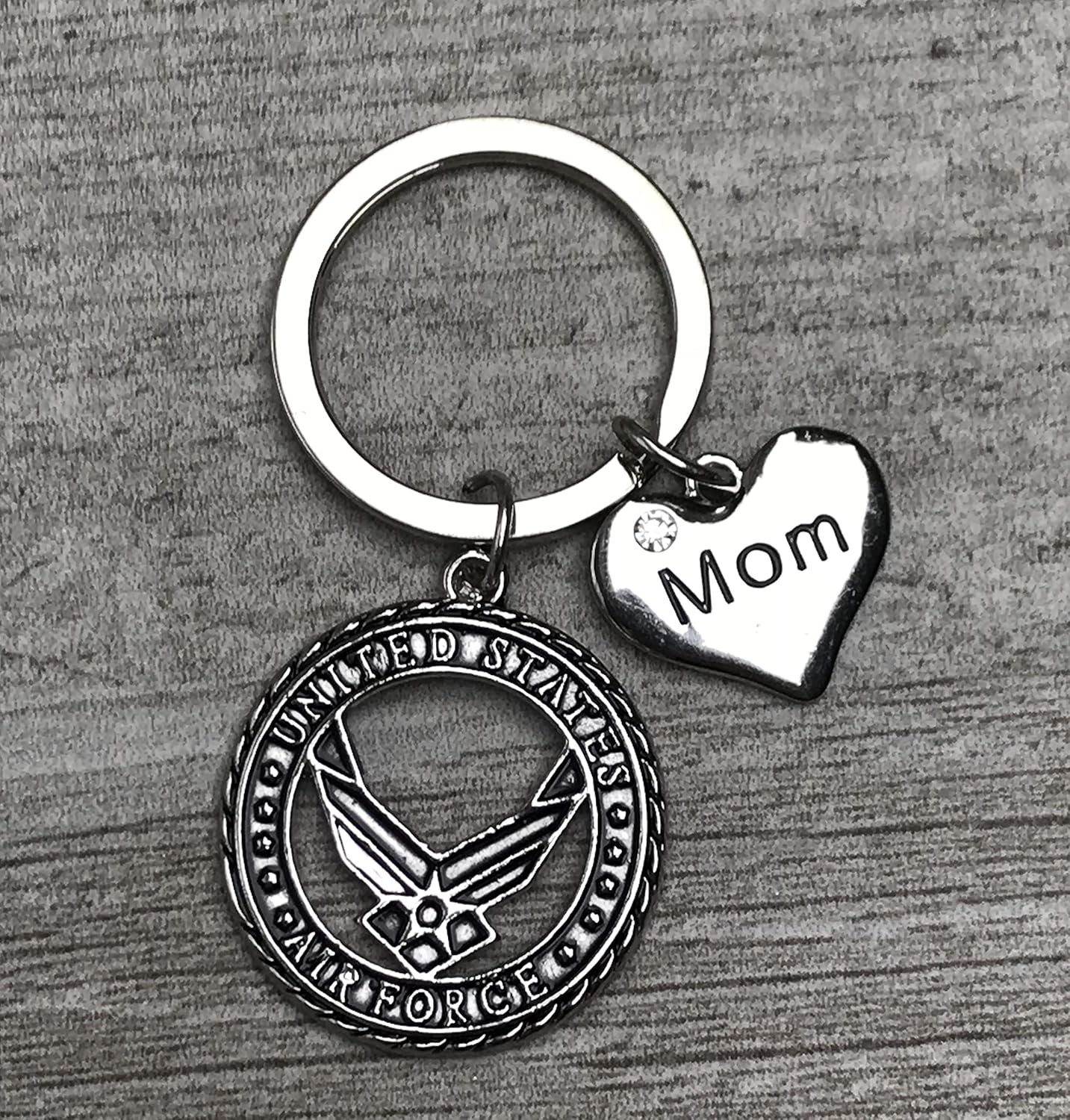 Amazon.com: Personalized USA Air Force Keychain, Custom Military Air ...