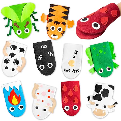 WATINC Passover 10 Plagues Puppets Lice Frog Cattle Animals Felt Sock ...