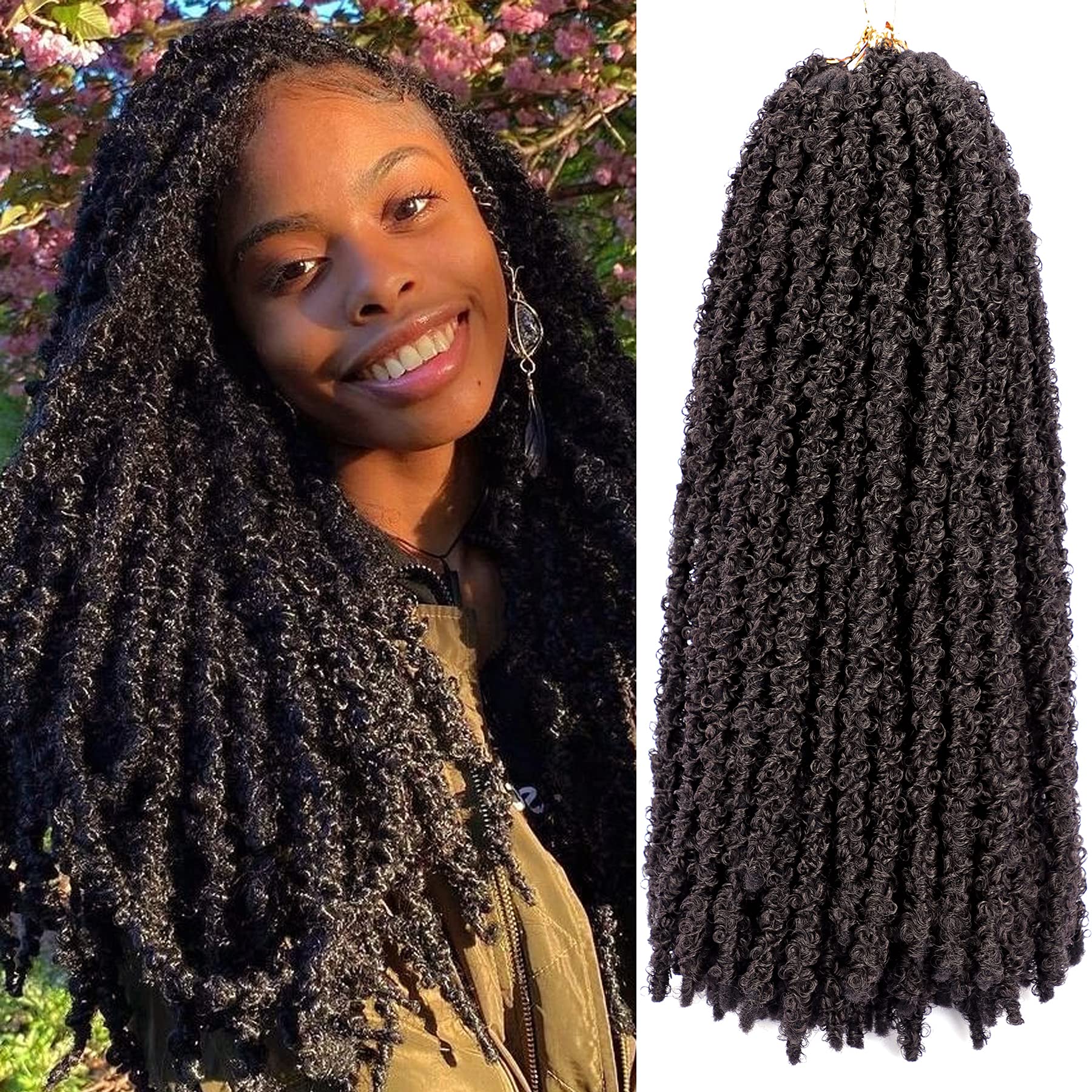 Buy Vomella 7 Packs Butterfly Locs 20 Inch Long Butterfly Locs Crochet ...