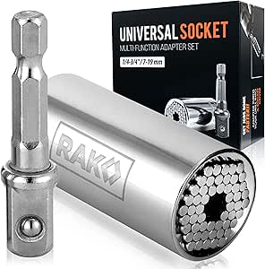 Amazon.com: RAK Universal Socket Tool - Super Socket Set to Unscrew Any ...