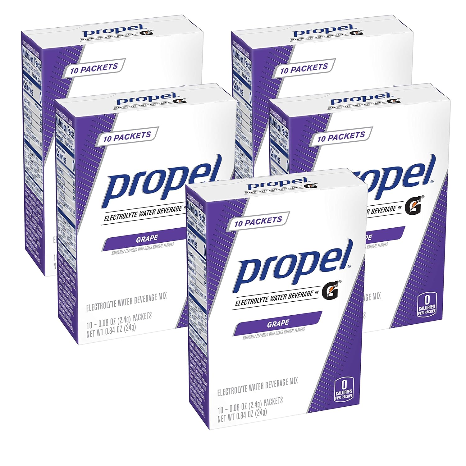 Propel Powder Packets Grape with Electrolytes Vitamins and No Sugar, 50 ...