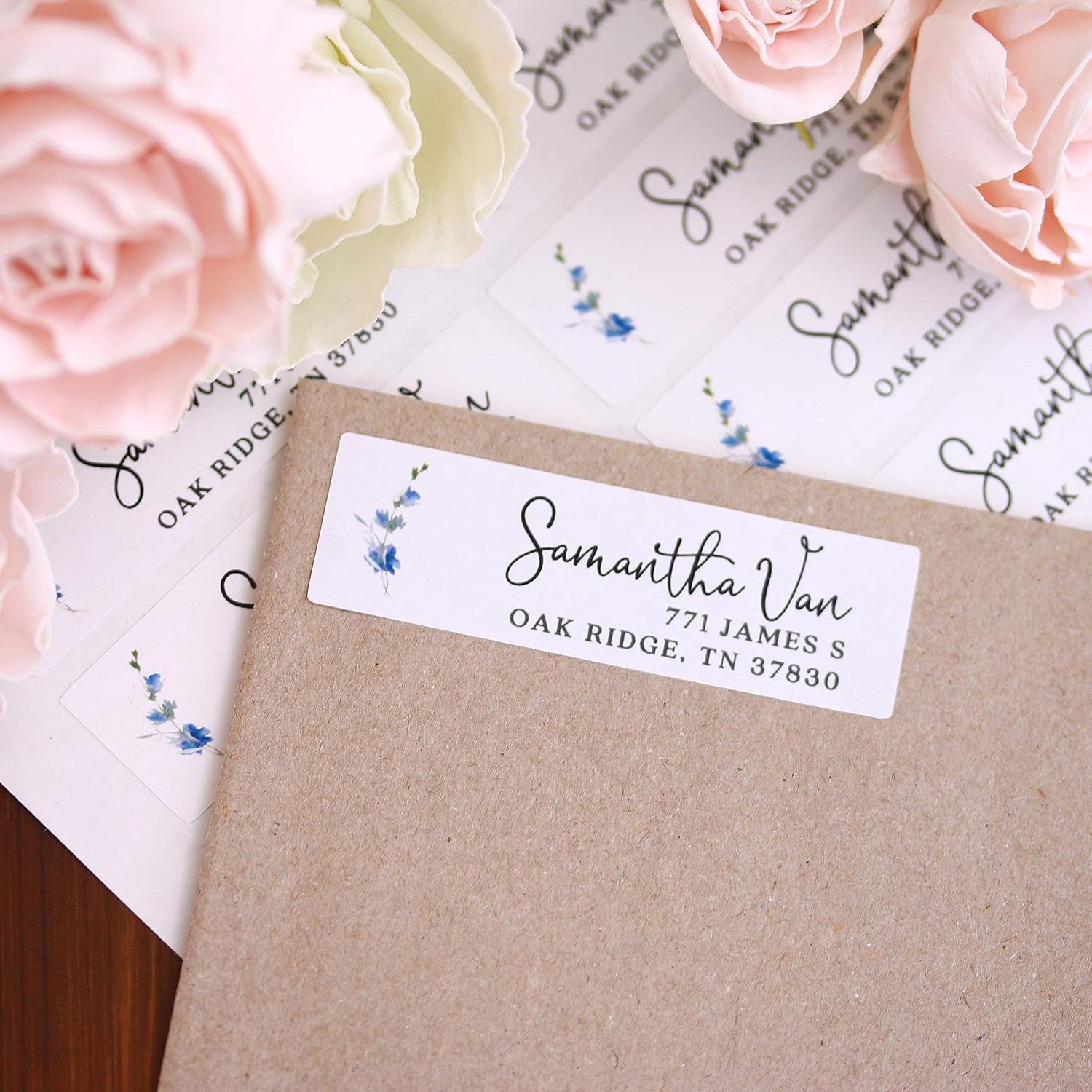 Address Label Stickers Address Label Custom Return Address Label Floral 