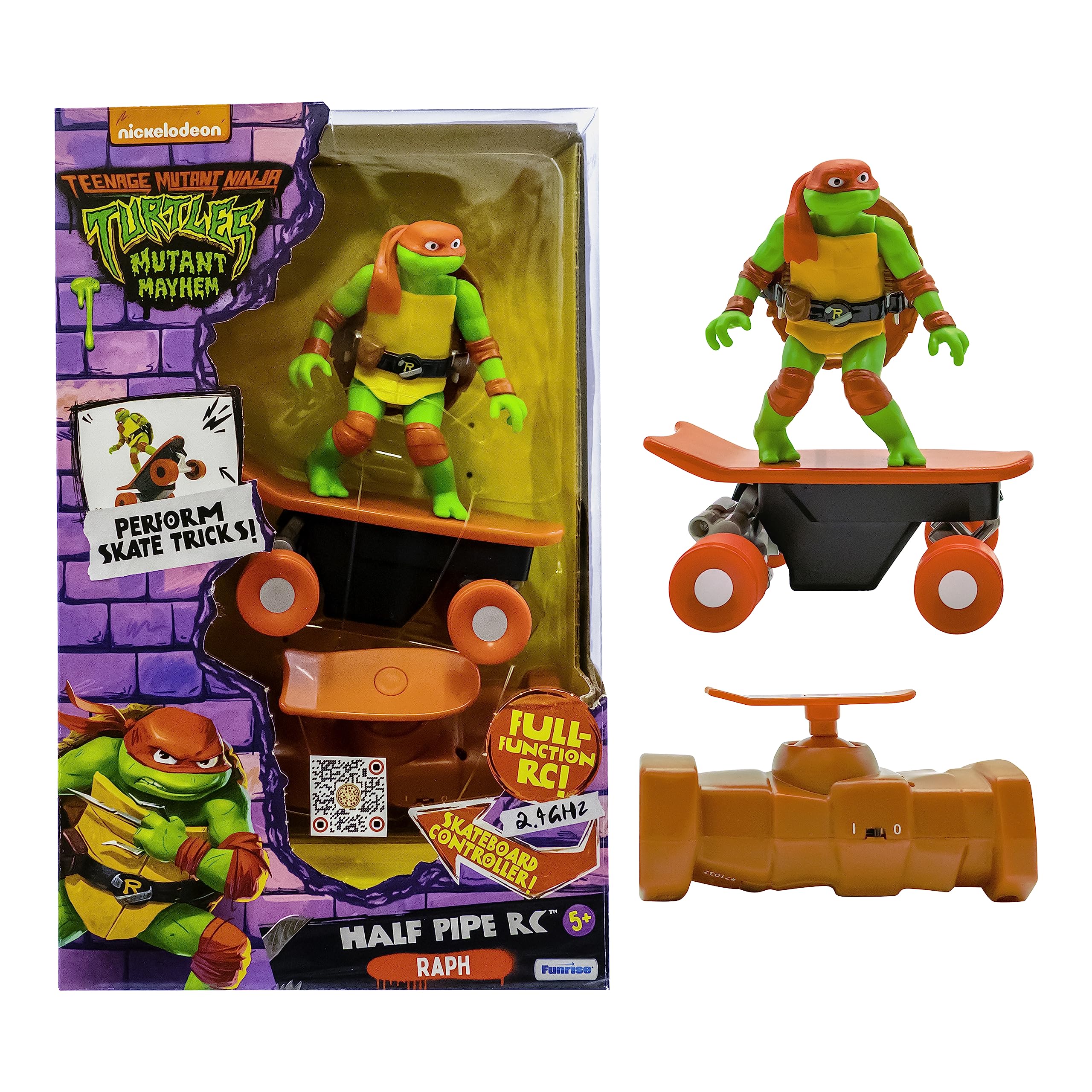 Mua Teenage Mutant Ninja Turtles Toy, Raphael Half Pipe RC Skate Vehicle with Tricks, 2.4 GHz ...