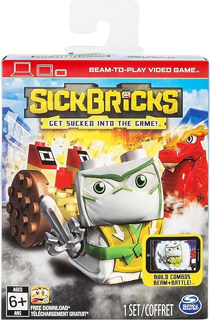 Sick Bricks Big Action Figure (1-Pack), Blue, Plug & Play Video Games ...