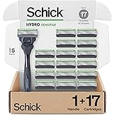 Amazon.com: Schick Hydro Sensitive Razor, 1 Razor Handle and 3 ...