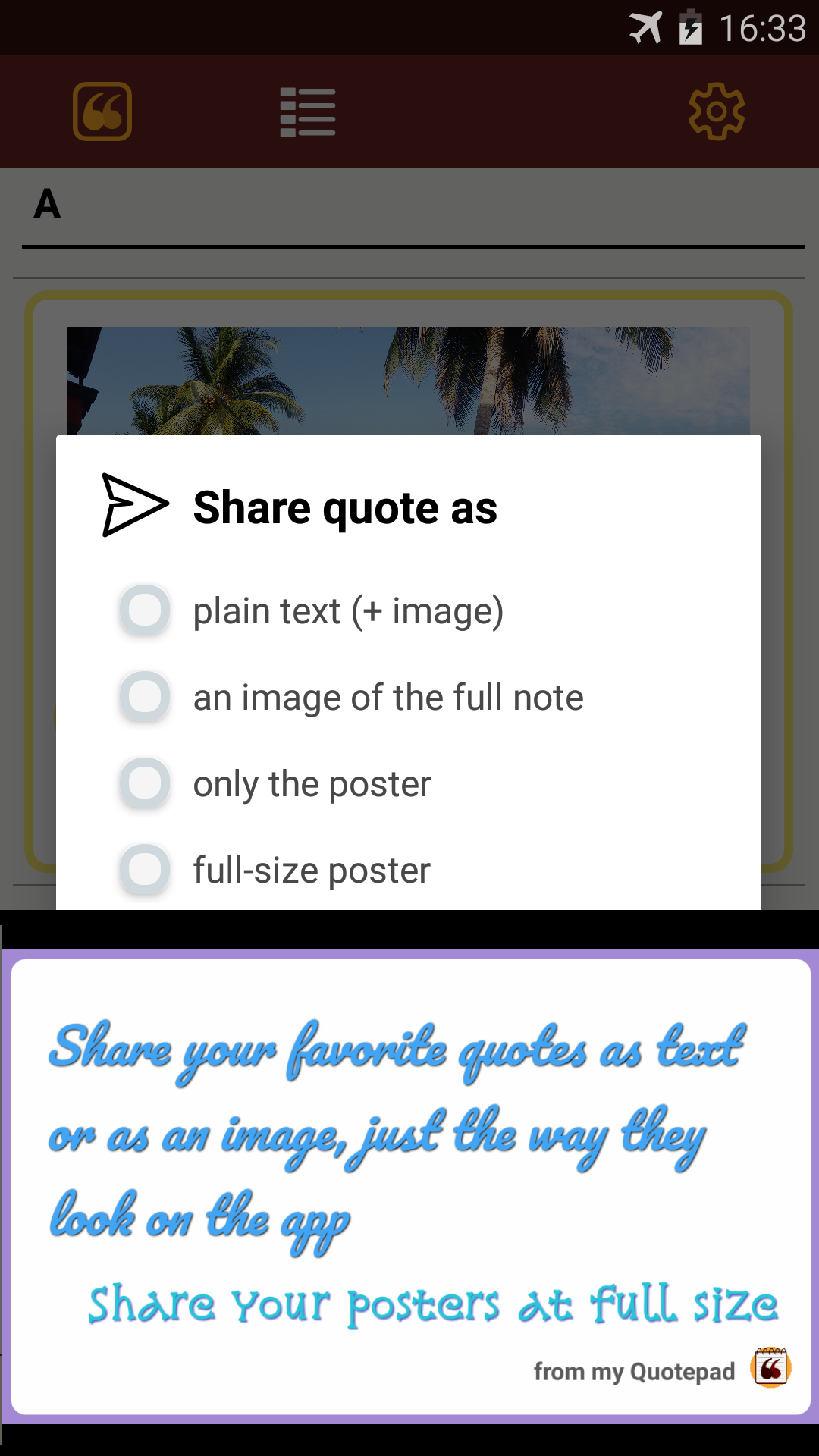 Quotepad - Quote keeper notepad for your favorite quotes. Add images ...