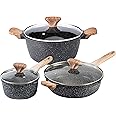 Amazon.com: Country Kitchen Non-Stick Cast Aluminum Cookware Set ...