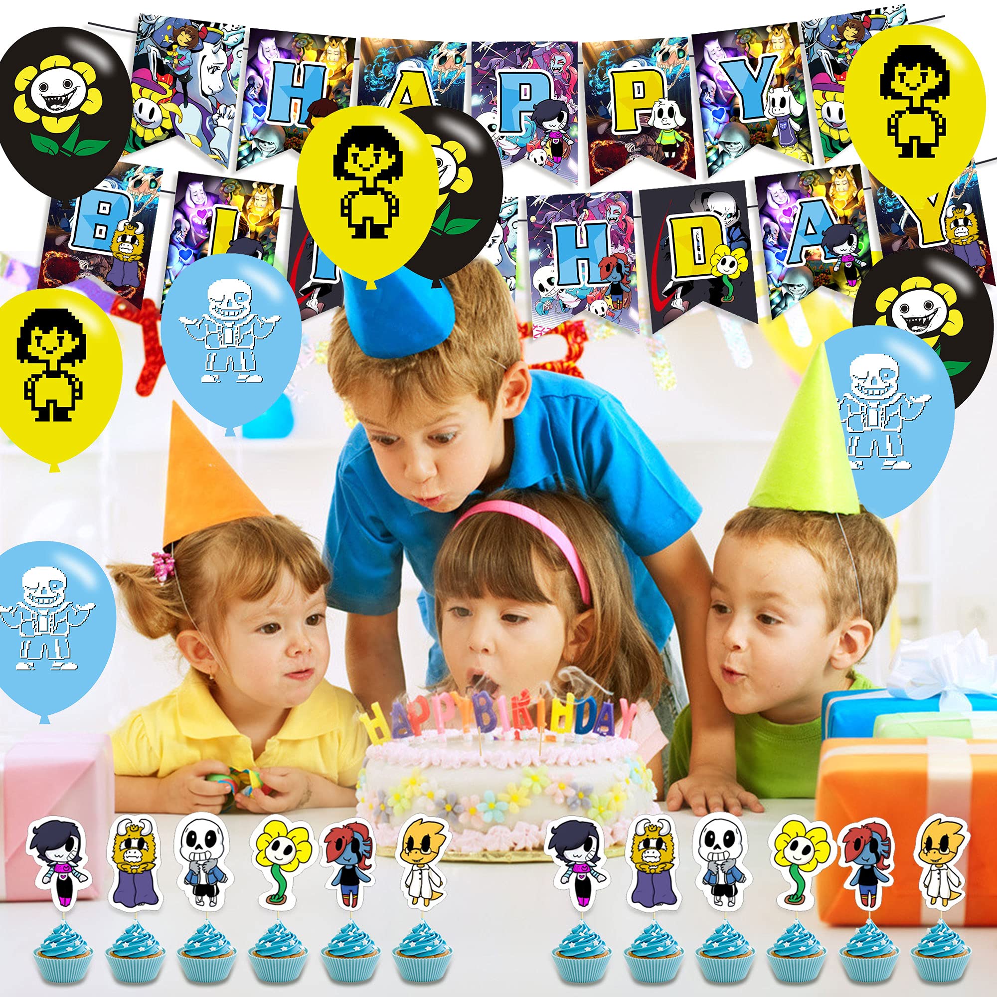 Mua DOSSEL Undertale Birthday Party Decorations, Cartoon Undertale Game ...