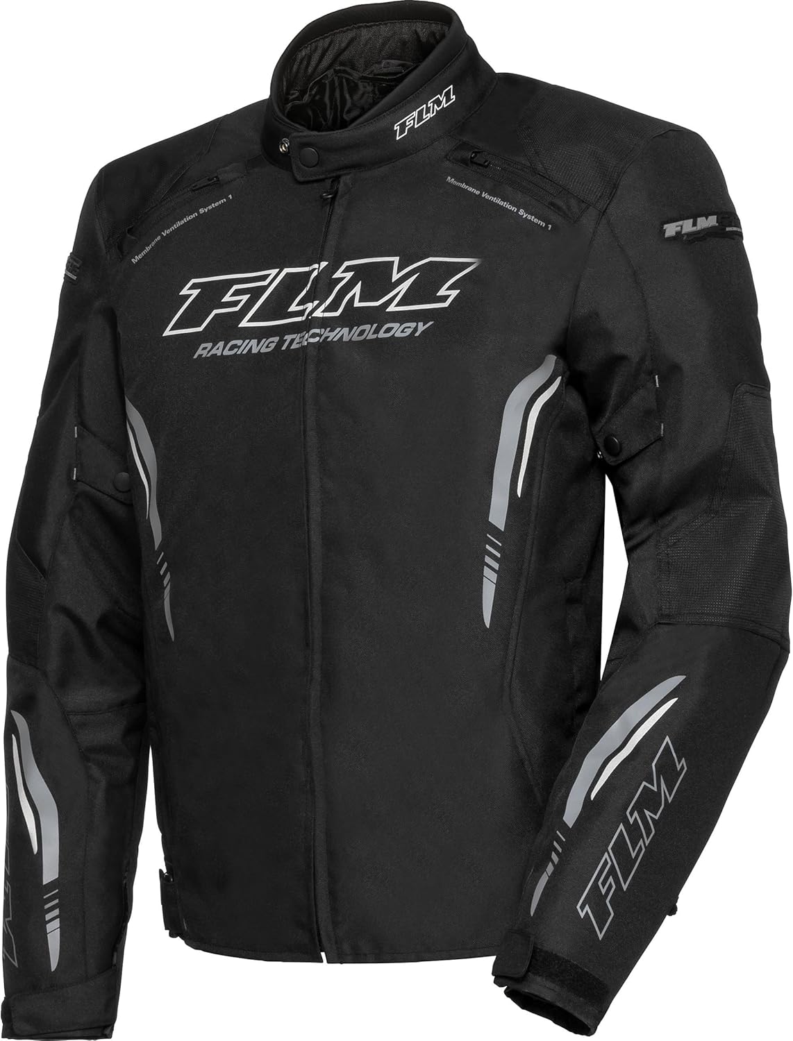 FLM Motorradjacke mit Protektoren Motorrad Jacke Sports Textiljacke 6.0 ...