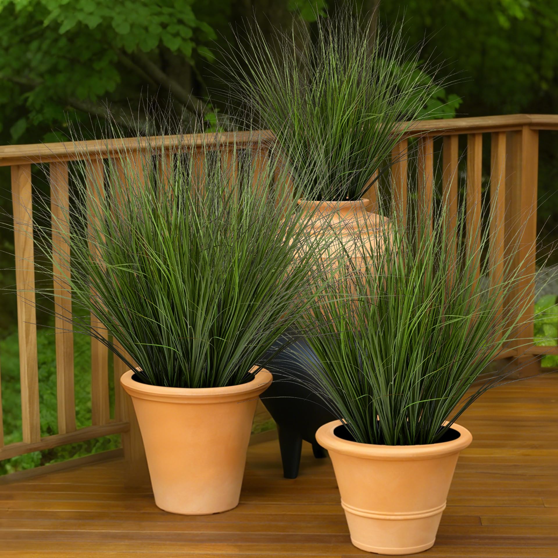 Uqueeten 48PCS Fake Plants Artificial Wheat Grass Greenery Plastic ...