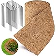 Amazon.com : Natural Mulch Roll for Landscaping, 120" x 6.3" Organic ...