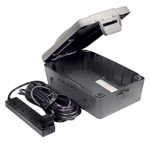 2 Gang Outdoor Weatherproof / Waterproof Socket Box: Amazon.co.uk ...