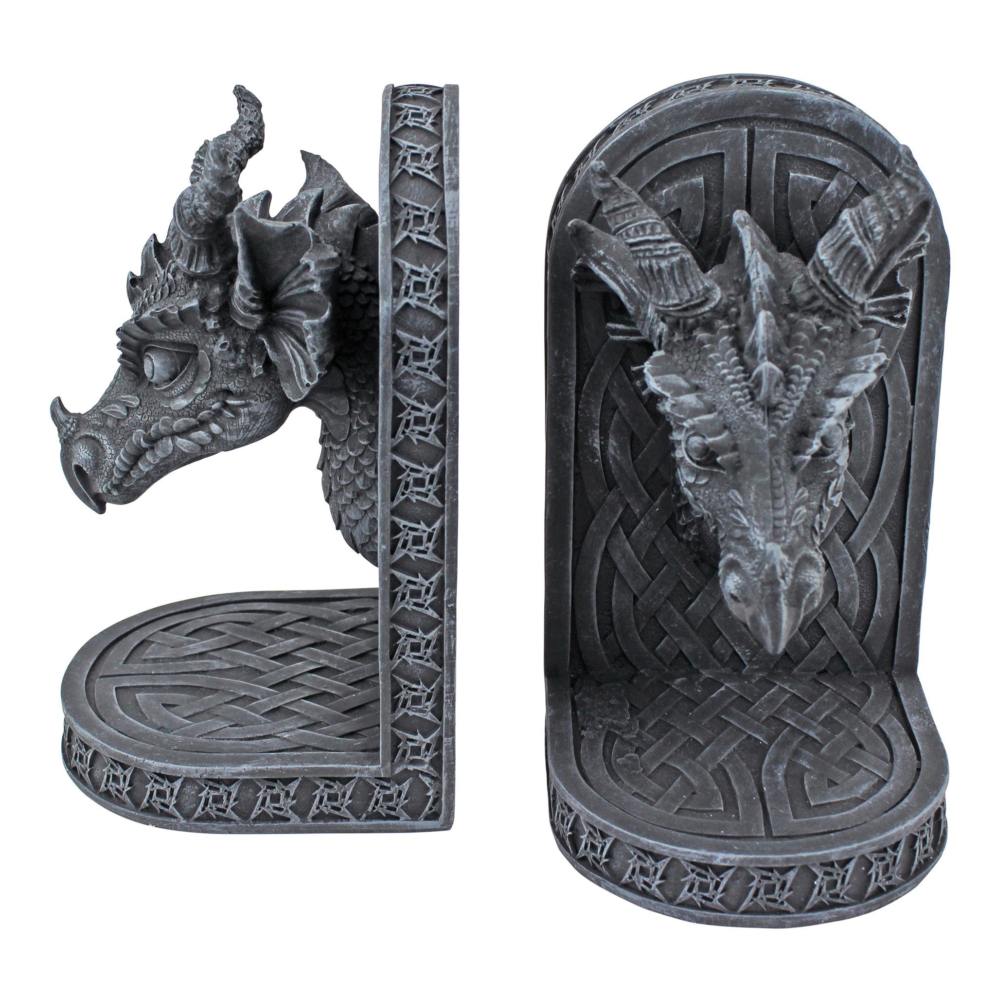 Design Toscano Friar Dragon Gothic Statue Book Ends, 7 Inch, Set of Two ...