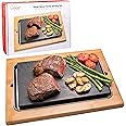 Amazon.com : Cooking Stone- Extra Large Lava Hot Stone Tabletop Grill ...