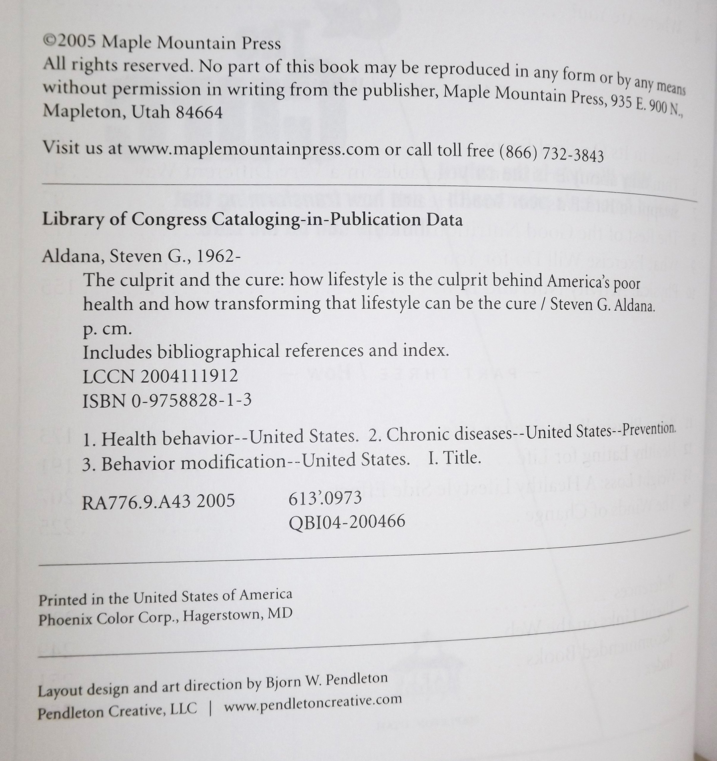 Mua The Culprit and the Cure: Why Lifestyle Is the Culprit Behind ...