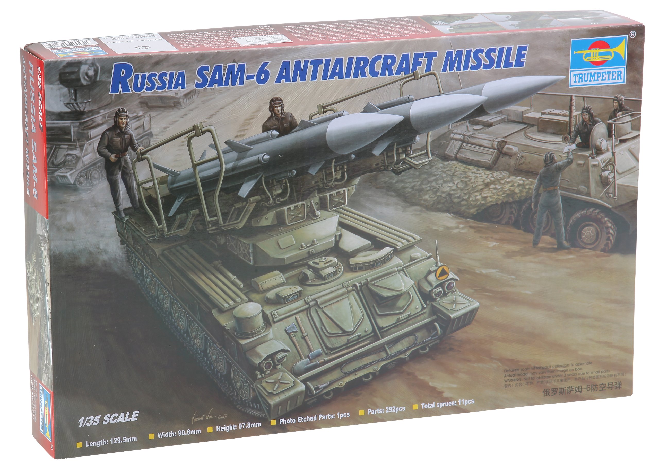 Mua Trumpeter 00361 model kit of Russian SAM-6 antiaircraft missile ...