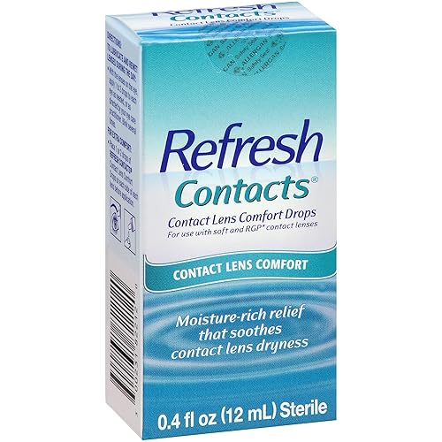 Refresh Contacts, Lubricant Eye Drops, Contact Lens Comfort, 0.4 Fl Oz ...