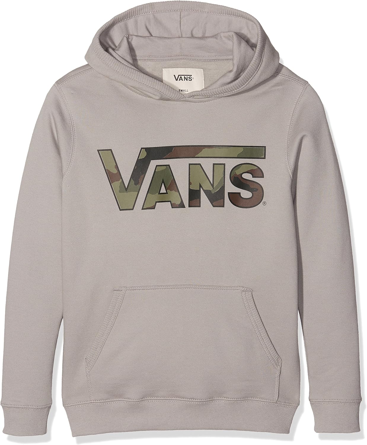 Vans Boys' Classic Fleece Hoodie, Frost Grey/Camouflage, Medium: Amazon ...