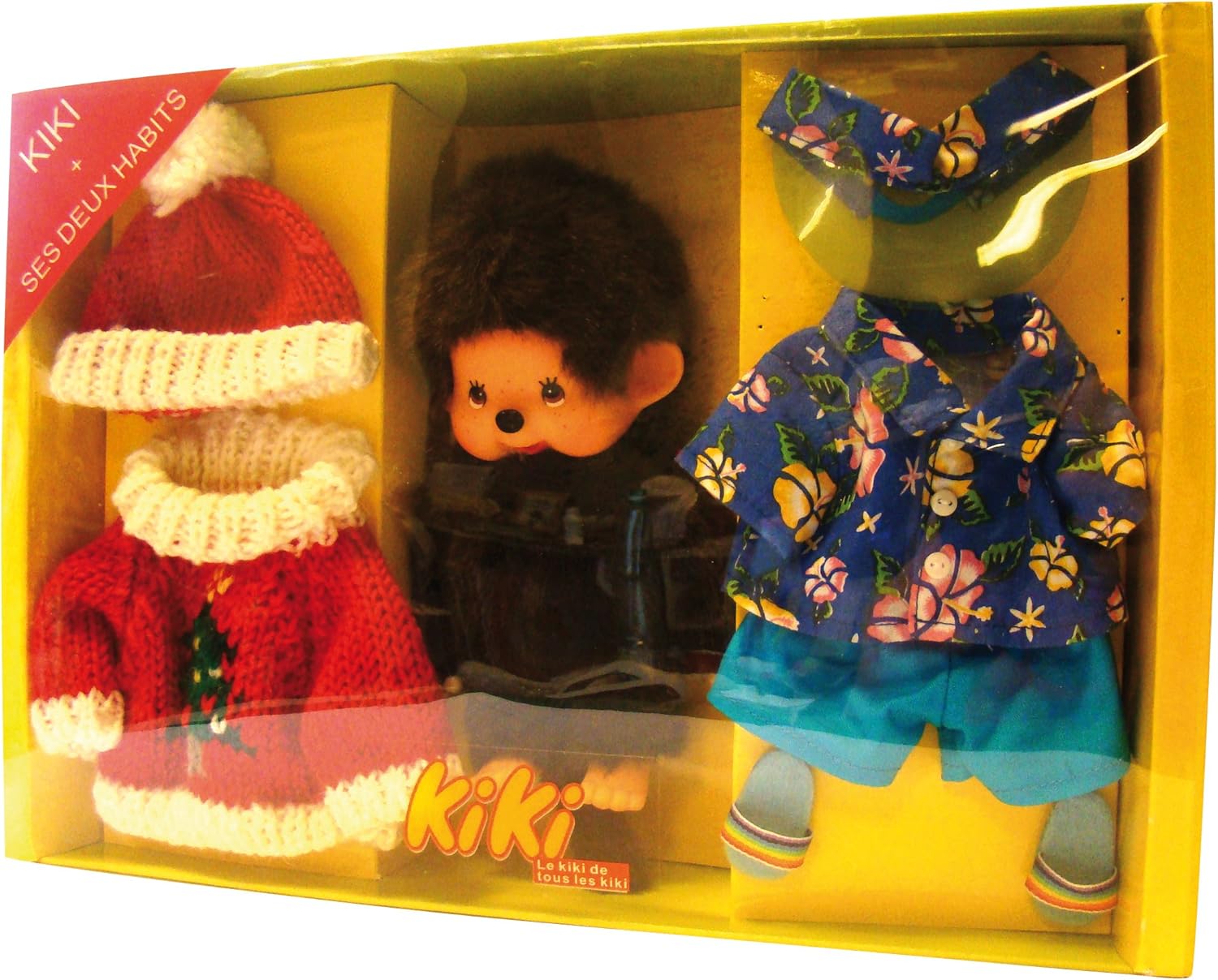 Nounours c346-001 – Plush Teddy Bear – Kiki Box + Clothes – BigaMart