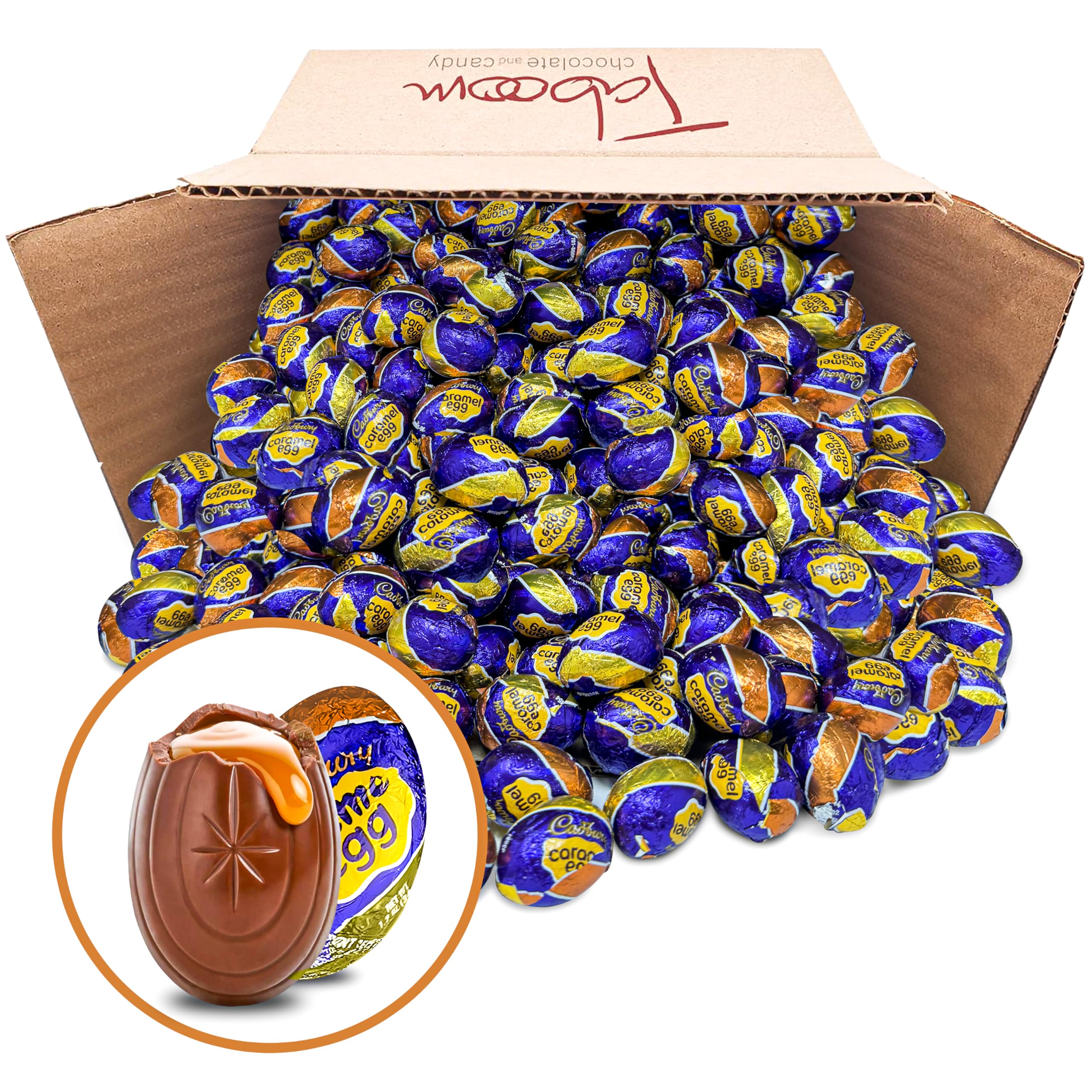 Mua Cadbury Mini Caramel Eggs, 1 LB. Bulk Pack - Premium Milk Chocolate with Soft Caramel Center ...
