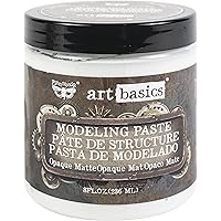 Amazon.com: Prima Marketing Art Basics Modeling Paste, 8 Fl. Oz, Opaque ...