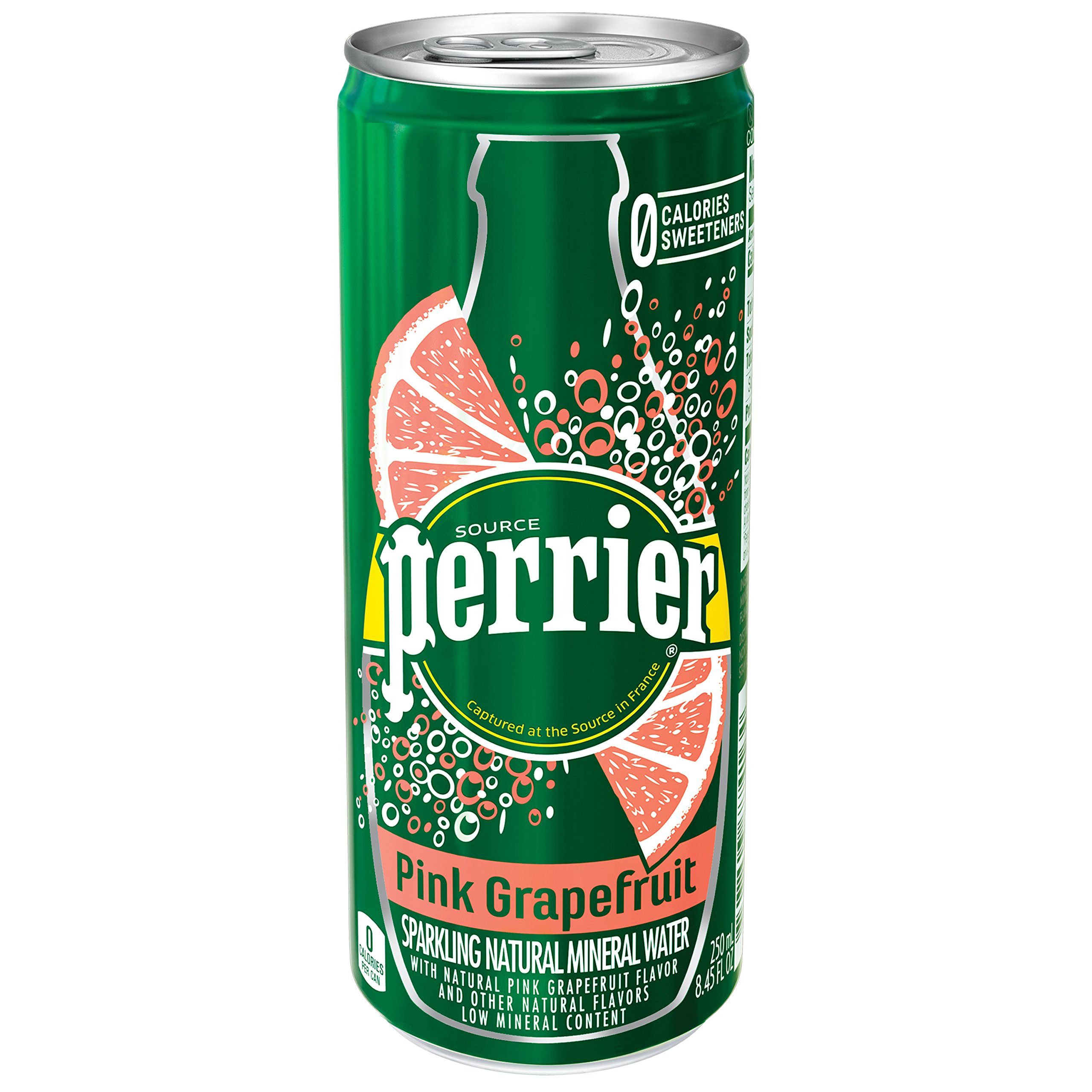 Perrier Sparkling Natural Mineral Water, Strawberry, 8.45 Ounce (Pack ...