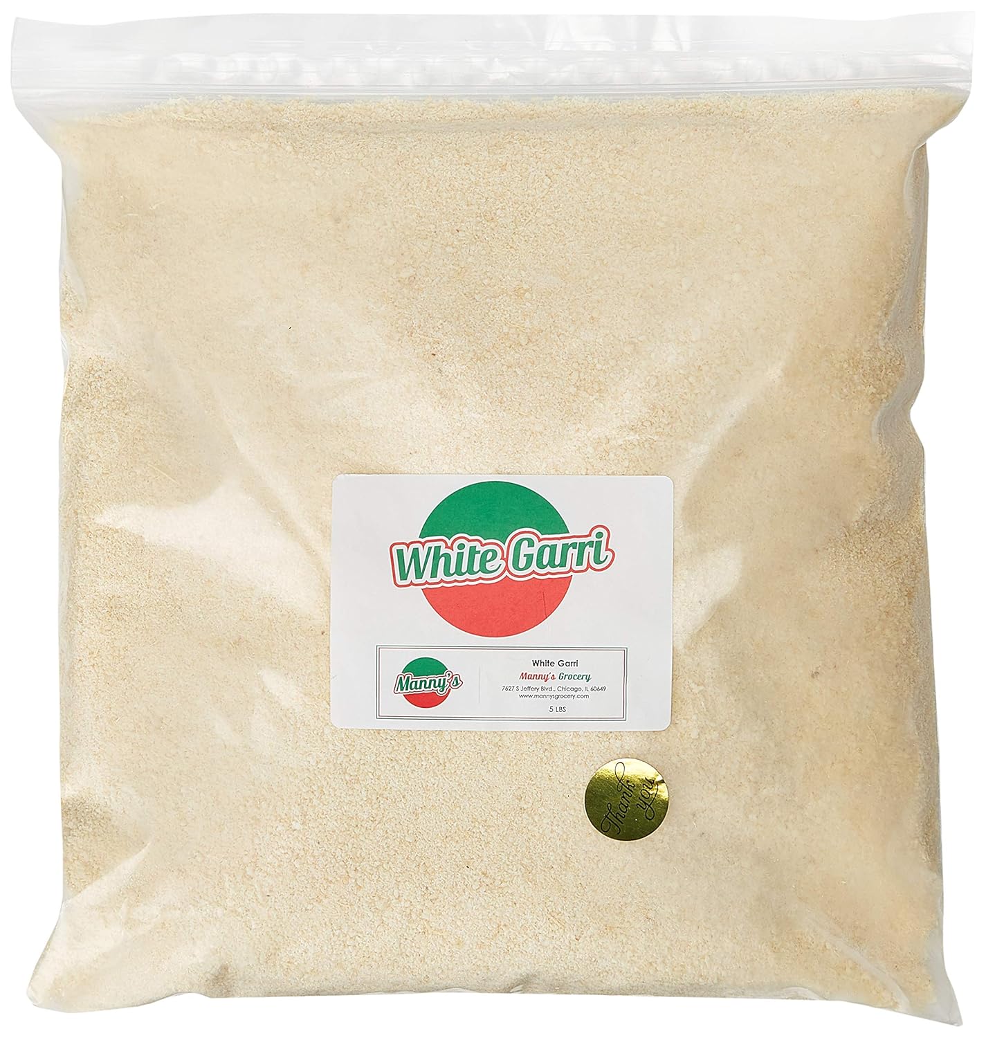 Amazon.com : White Gari - Ghana (5 LB, 100% Organic African) : Grocery ...