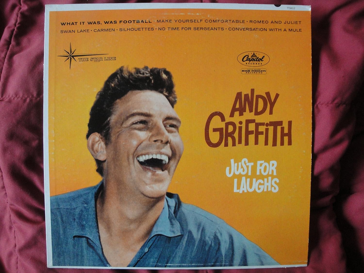 - ANDY GRIFFITH-just for laughs CAPITOL (LP vinyl record) - Amazon.com ...