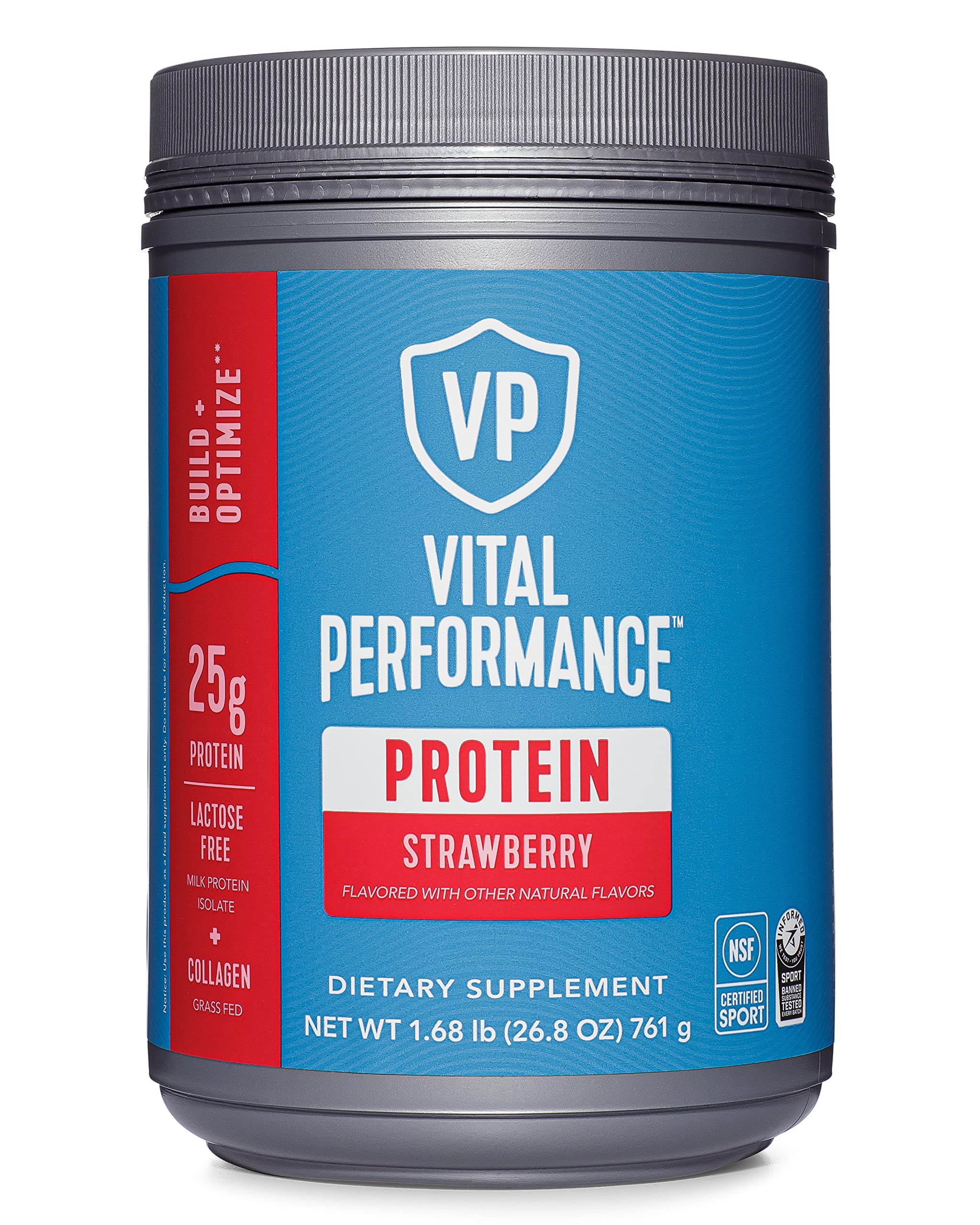 Mua Performance Protein Powder, 25g Lactose-Free Milk Isolate Casein ...