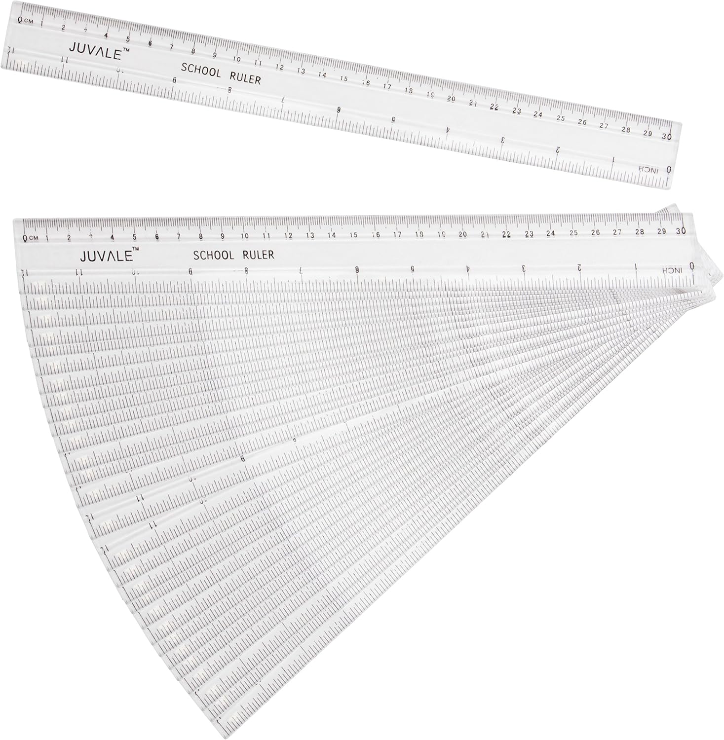 Juvale Plastic Rulers (36-Pack) – 12-inch Rulers with Inches and Metric ...