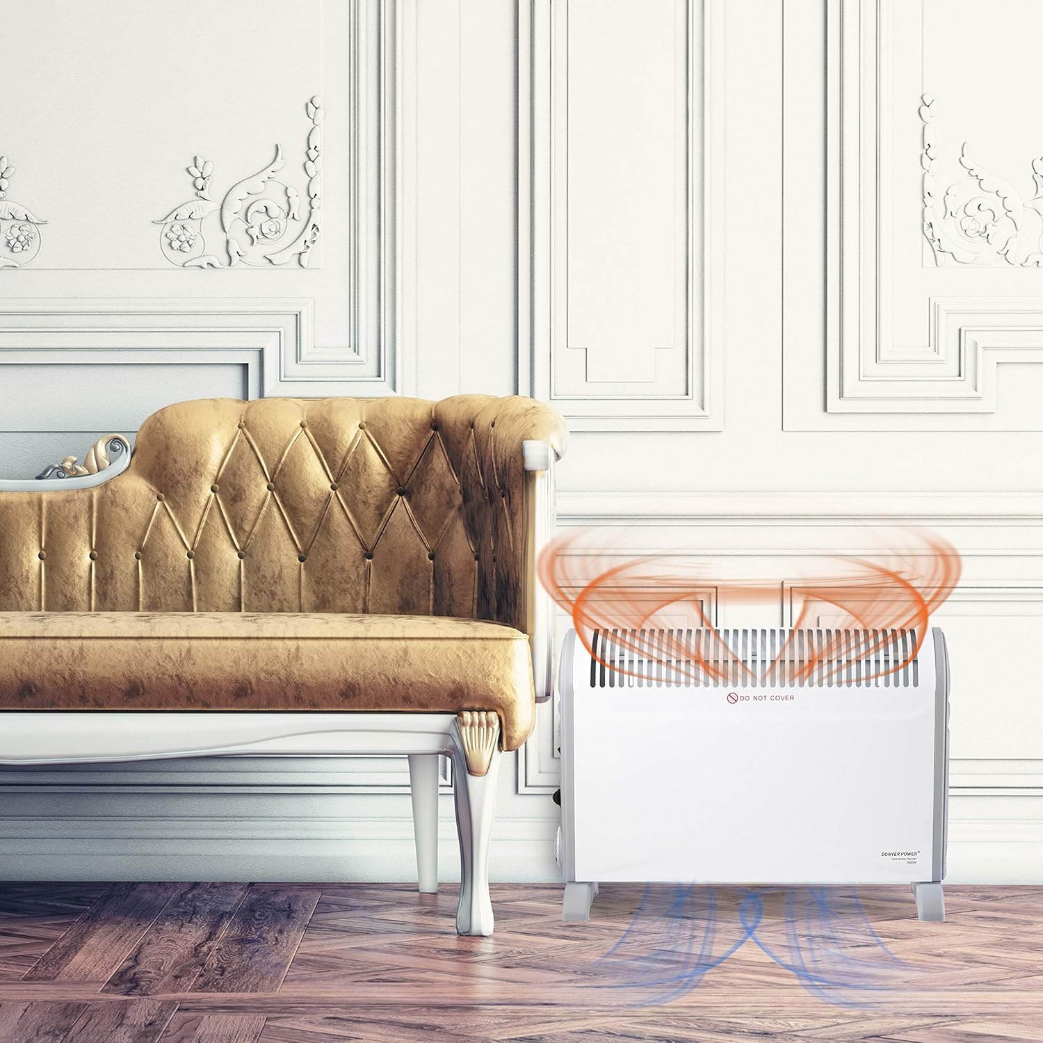 DONYER POWER Convector Radiator Heater with Adjustable Thermostat ...